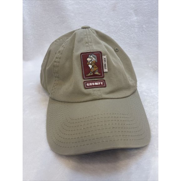 Disney | Accessories | Walt Disney World Grumpy Hat Est 937 Patch Khaki ...
